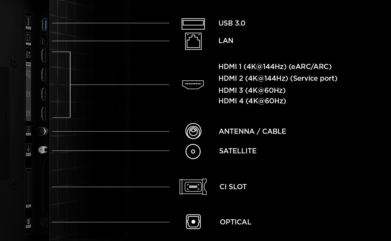 TCL 55A400U-UK 55" Premium Wallpaper QD-Mini LED 4K Ultra HD Television ...